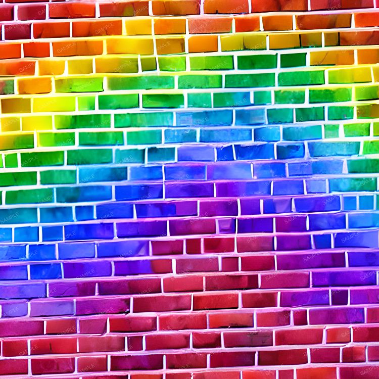 Rainbow Brick Wall – Pattern Crew