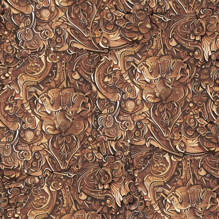 Tooled Polynesian Whale Leather – Pattern Crew