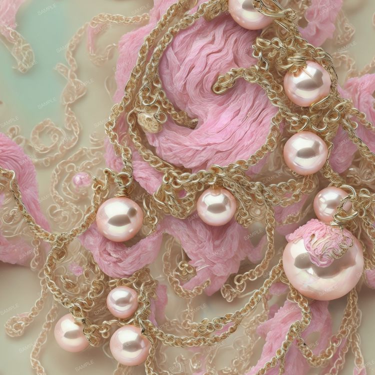 Pink Pearls and Gold Chains – Pattern Crew