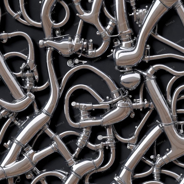 Chrome Motorcycle Pipes and Connectors – Pattern Crew