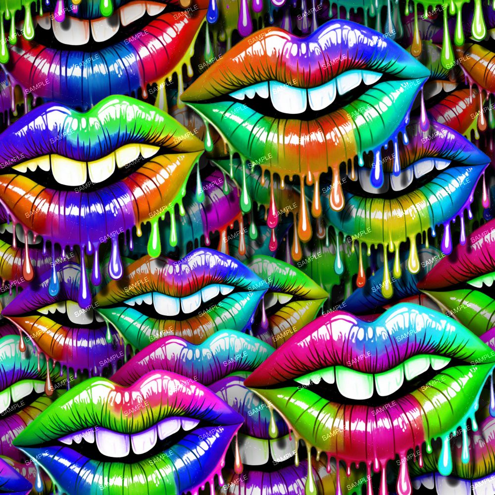 Lips Dripping Color – Pattern Crew