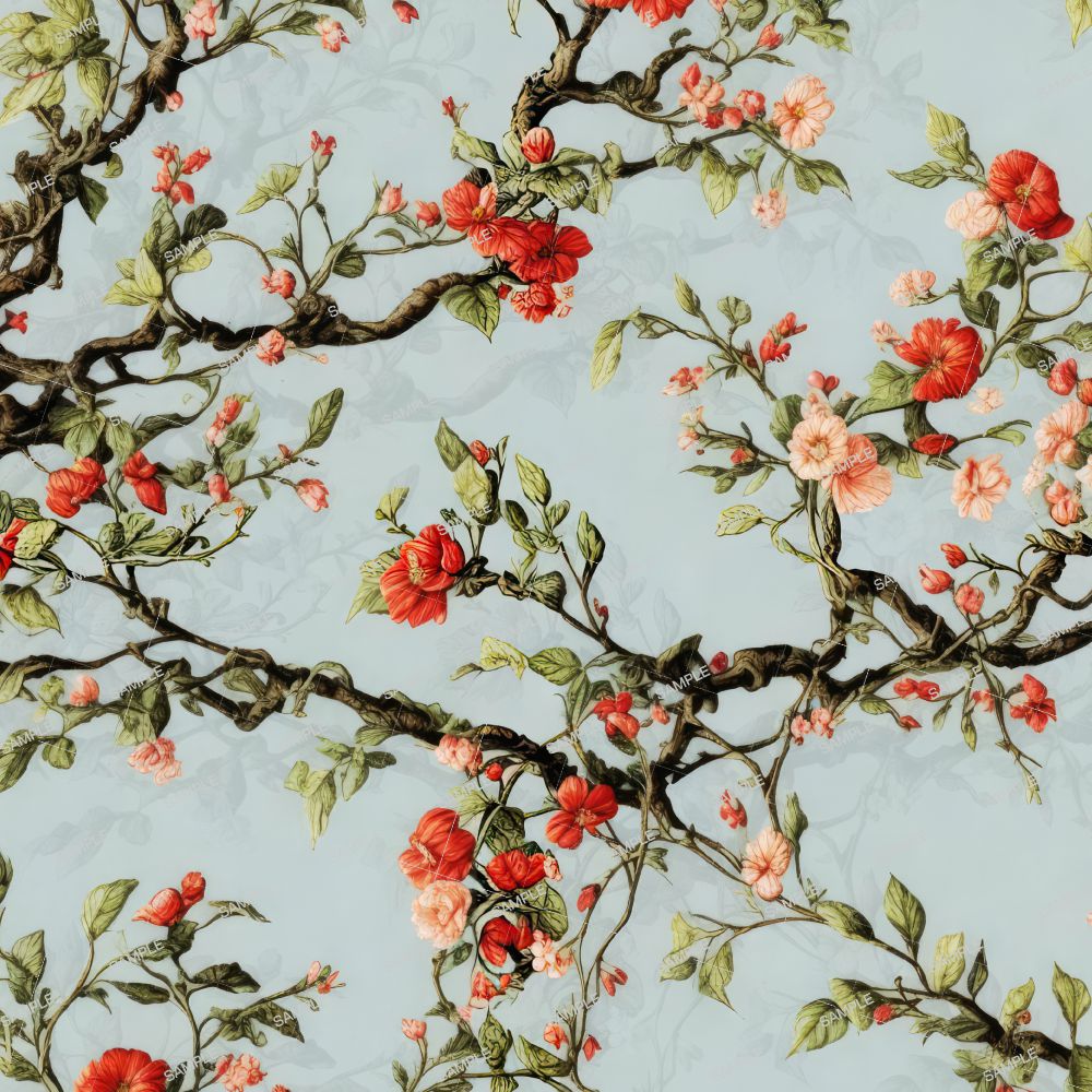 Japanese Floral Wallpaper Print – Pattern Crew