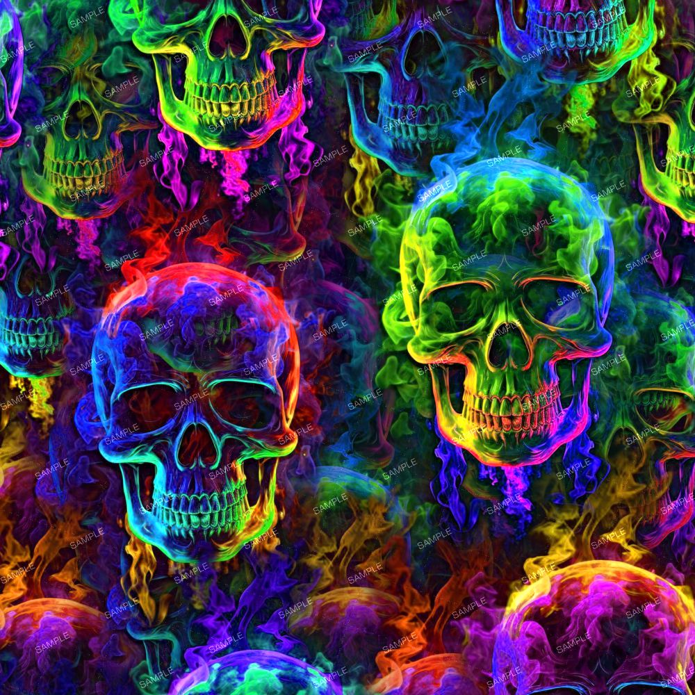 Neon Smoke Skulls 22 – Pattern Crew