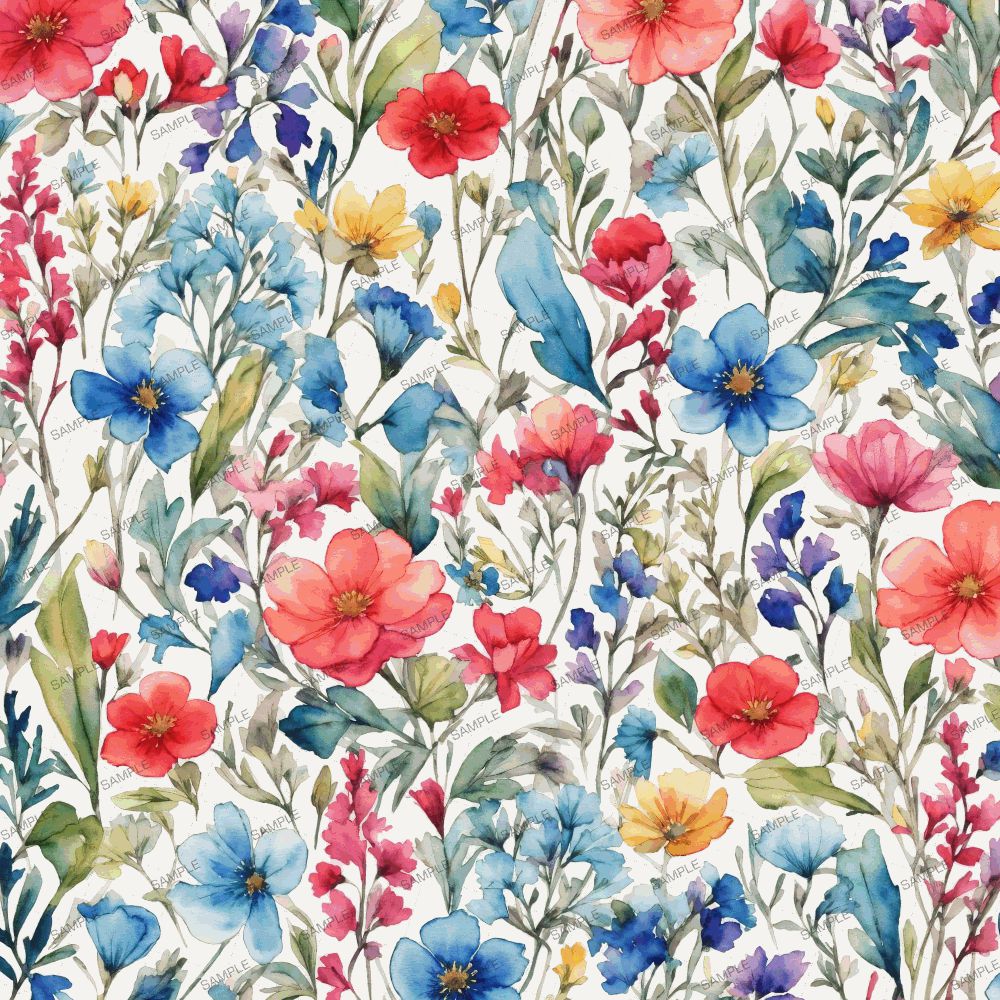 Watercolor Wild Flowers 42 – Pattern Crew