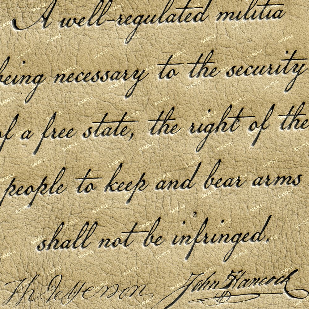 Embossed Leather Second Amendment – Pattern Crew