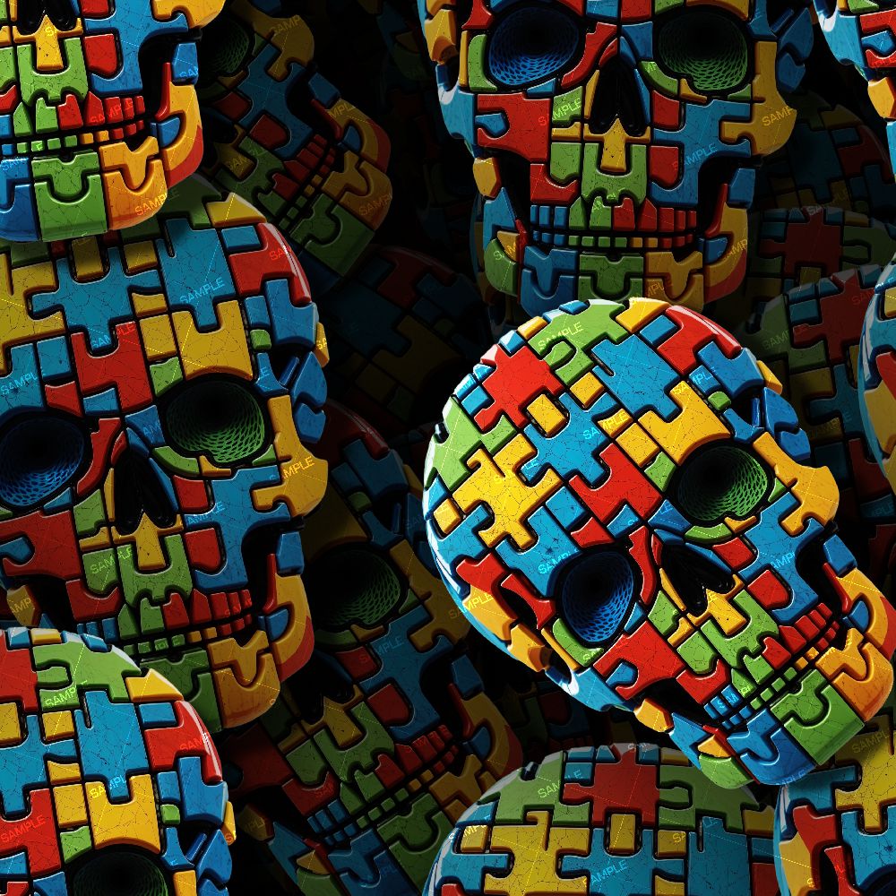 Autism Skulls 25 – Pattern Crew
