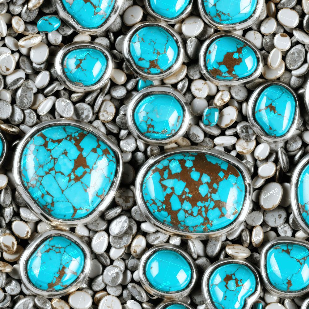 Silver Mounted Turquoise 48 – Pattern Crew