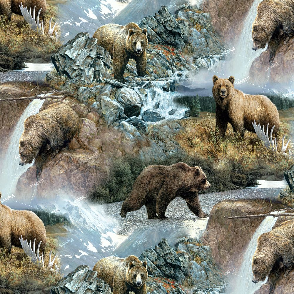 Bears Fishing in a Mountain Stream – Pattern Crew