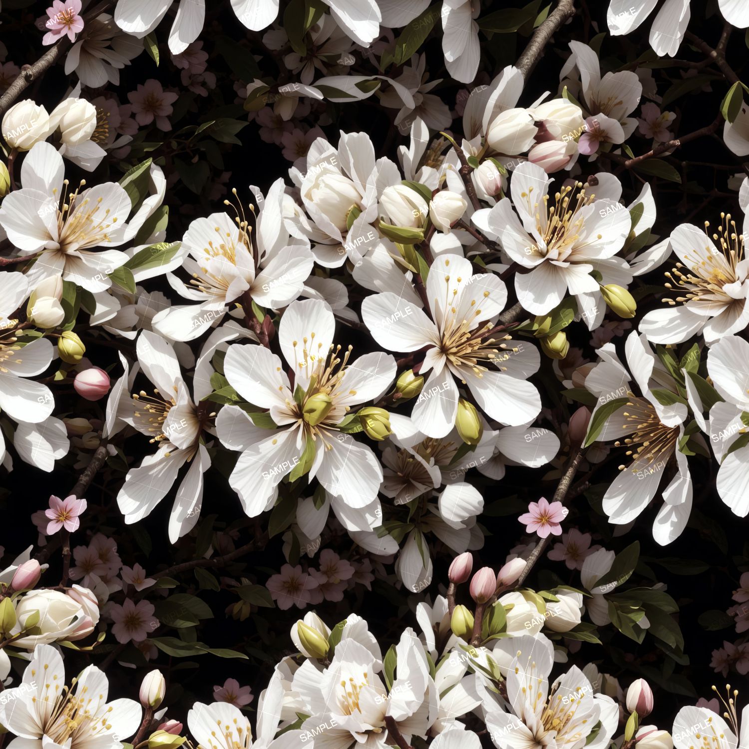 Plum Tree Flowers – Pattern Crew
