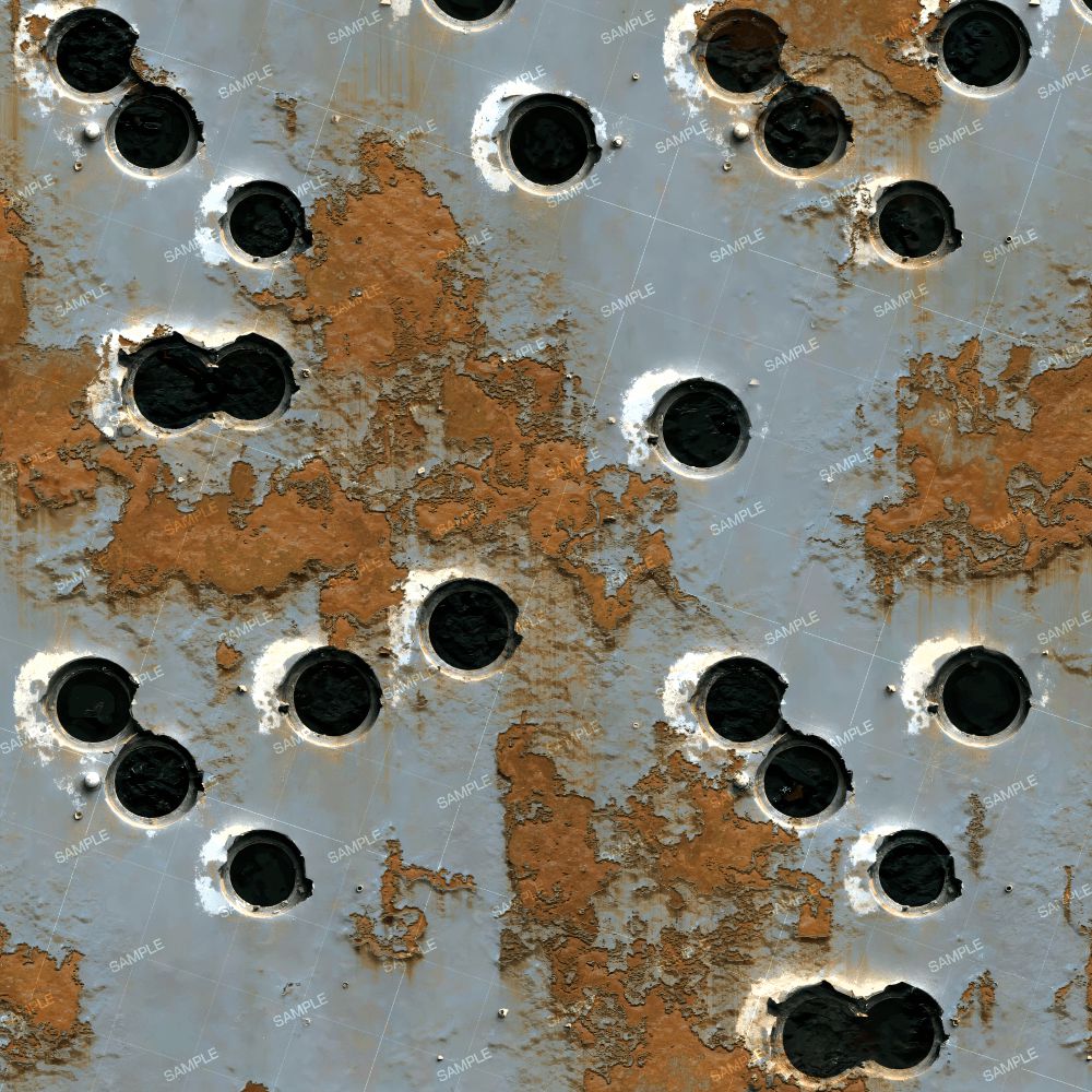 Rusty Steel Bullet Holes 42 – Pattern Crew
