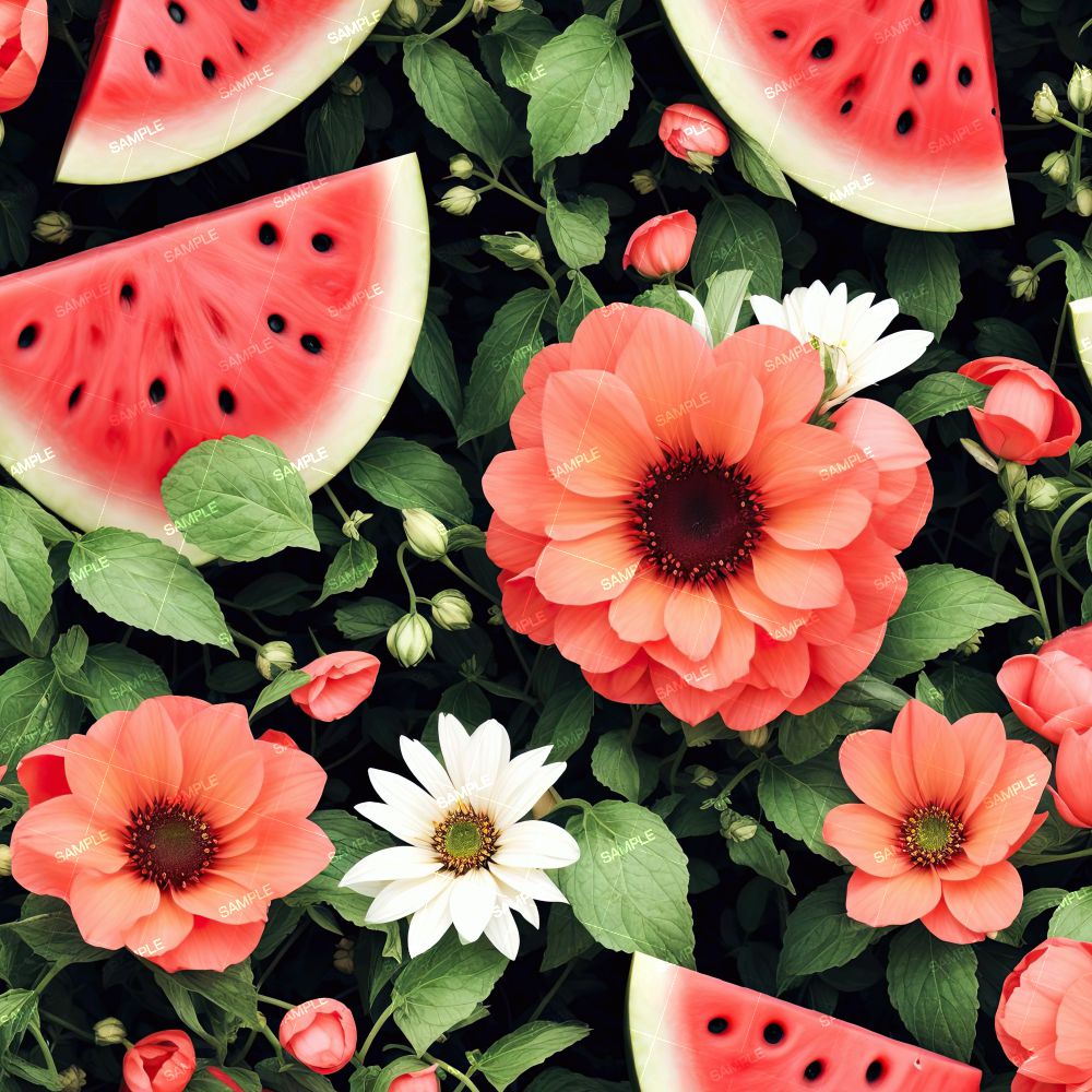 Watermelon Flowers 42 – Pattern Crew
