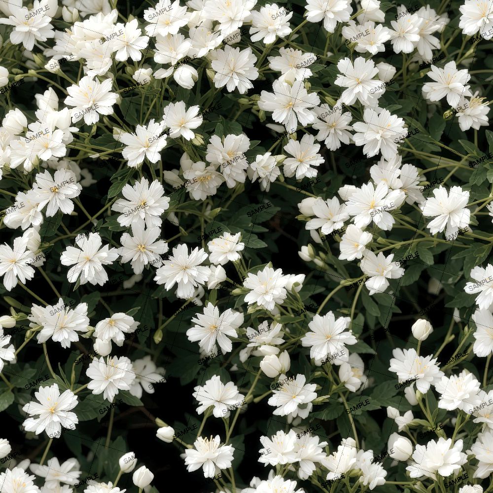 White Yuk Snowflake Flowers – Pattern Crew