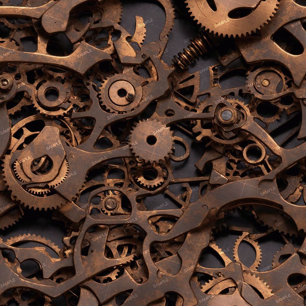 Rusty Steampunk Gear Mechanism 45 – Pattern Crew