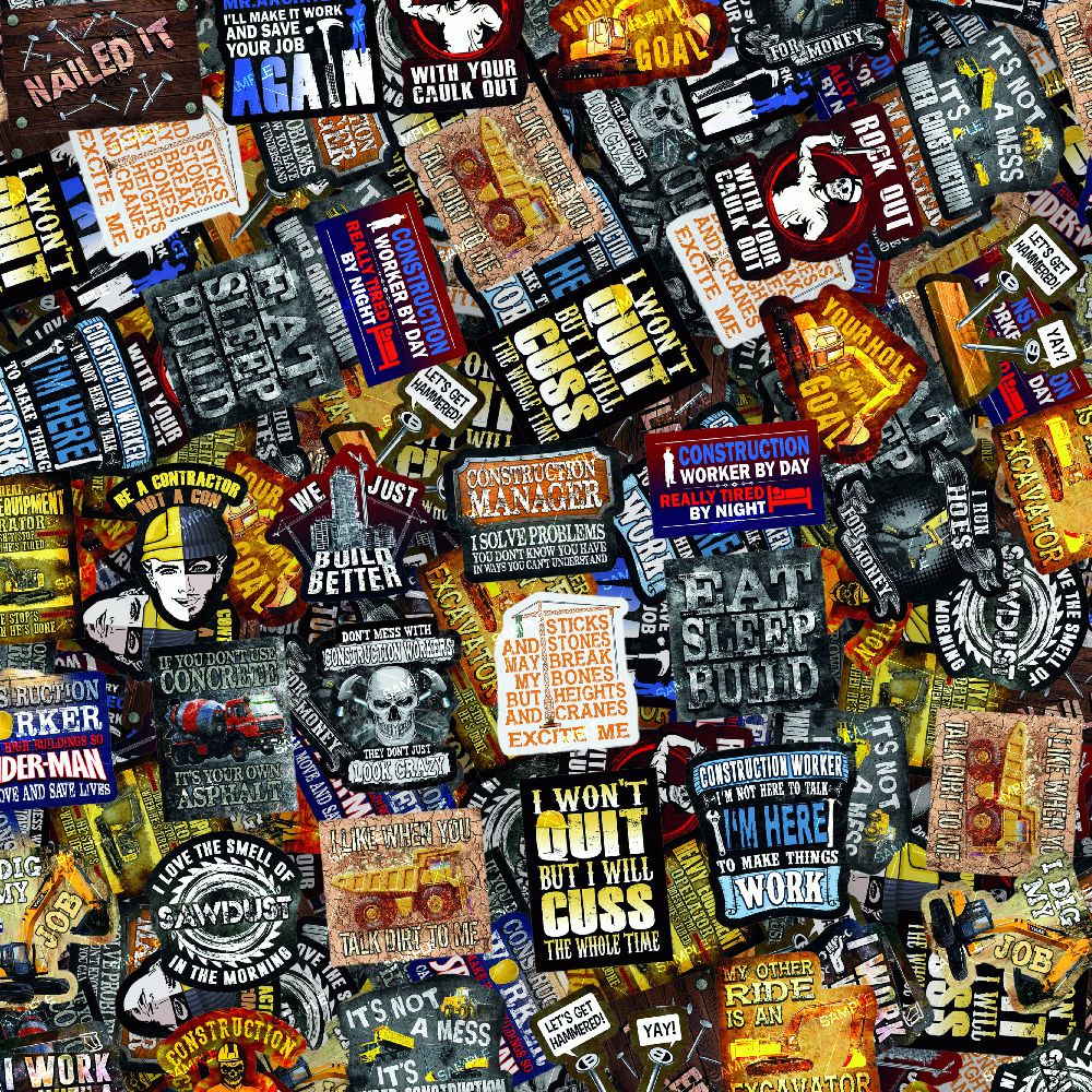 Construction Worker Sticker Bomb 22 – Pattern Crew