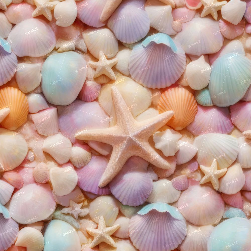 Pastel Starfish and Seashells – Pattern Crew