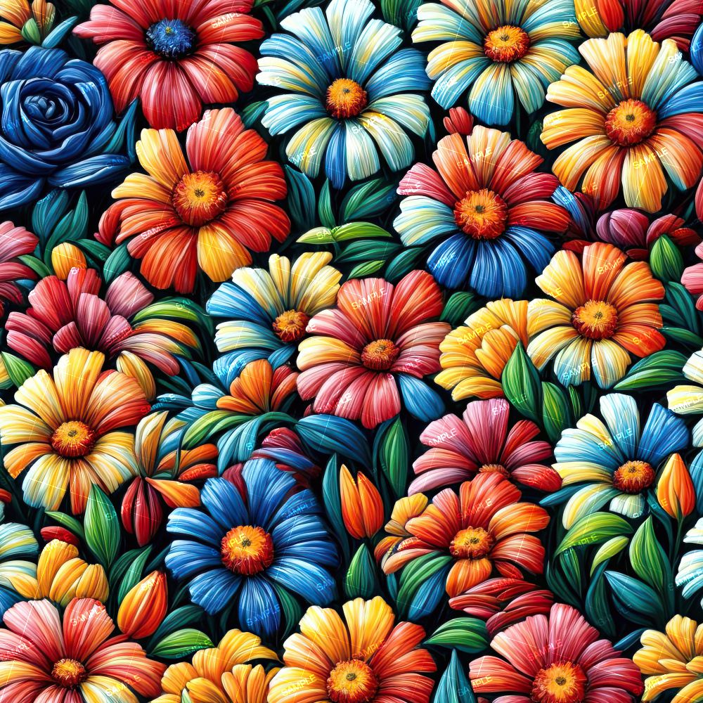 Oil Painting of Flowers 42 – Pattern Crew
