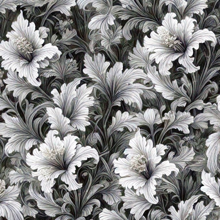 Victorian Acanthus Flower Illustration 58 – Pattern Crew