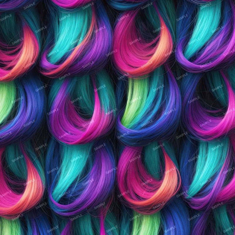 Curly Rainbow Hair – Pattern Crew