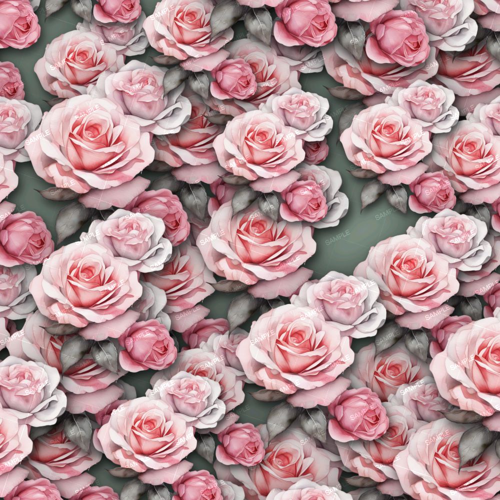 Pink and Gray Roses – Pattern Crew