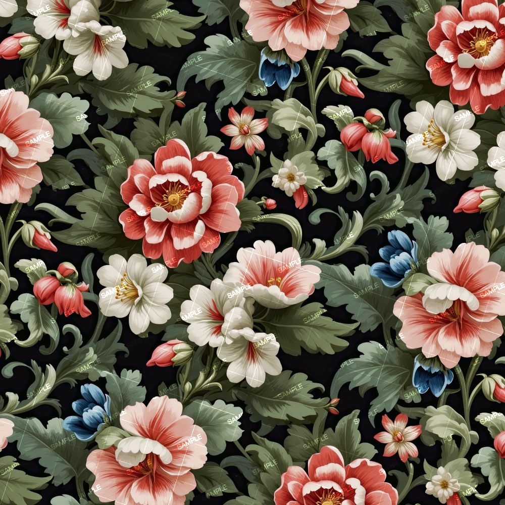 Traditional English Wallpaper Pattern 43 – Pattern Crew