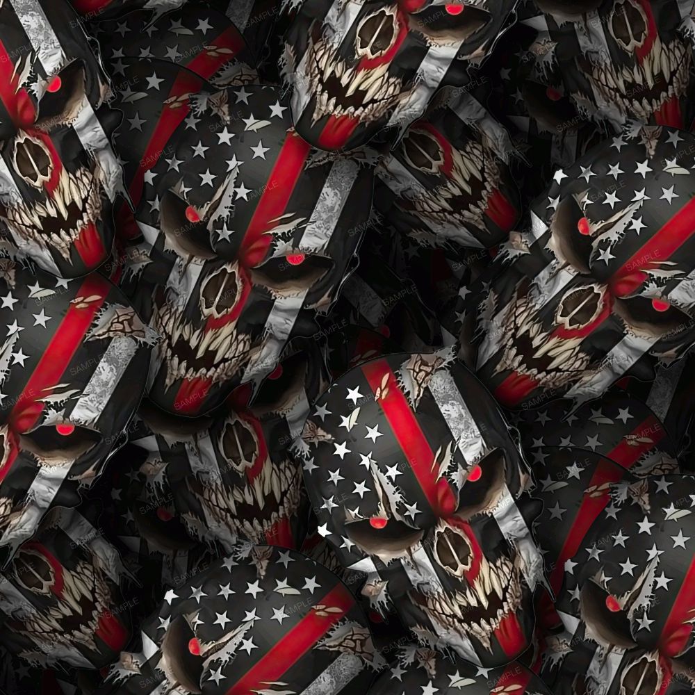 Thin Red Line Skulls 24 – Pattern Crew