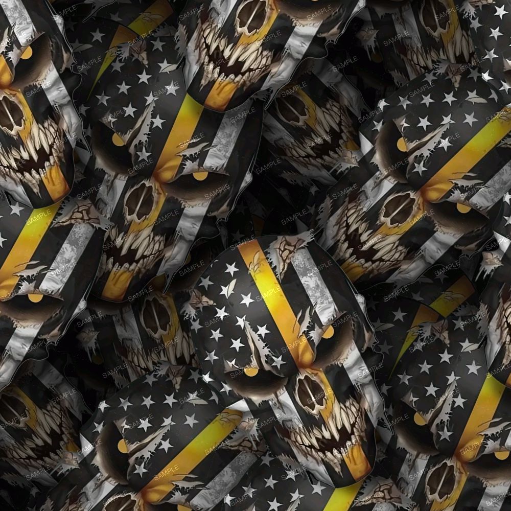 Thin Yellow Line Skulls 24 – Pattern Crew