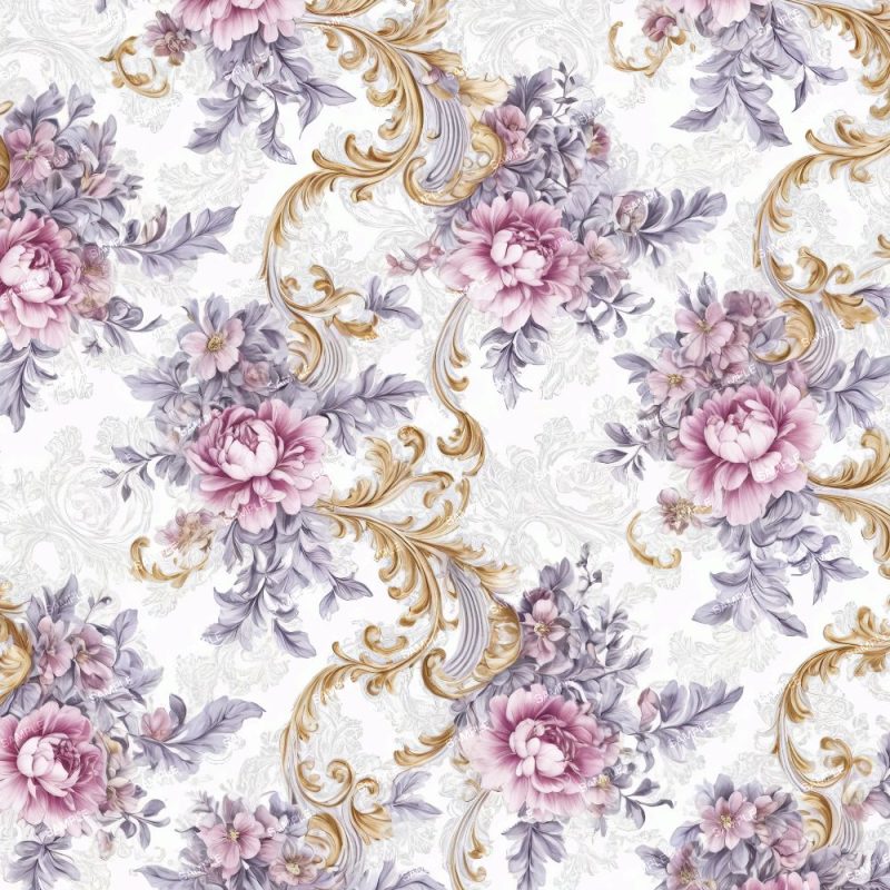 Peonies and Scrollwork – Pattern Crew