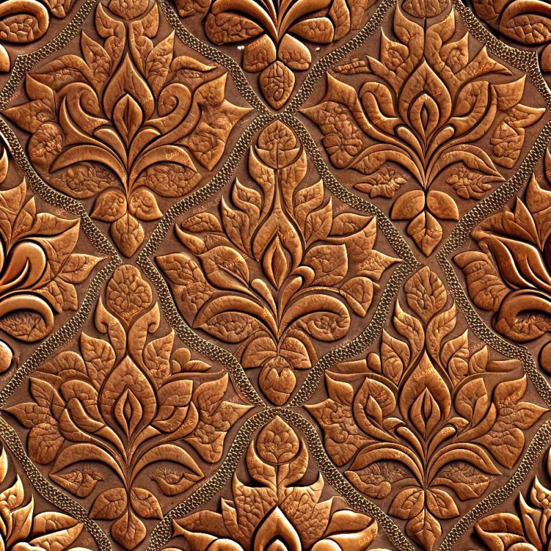 Tooled Leather Damask 42 – Pattern Crew