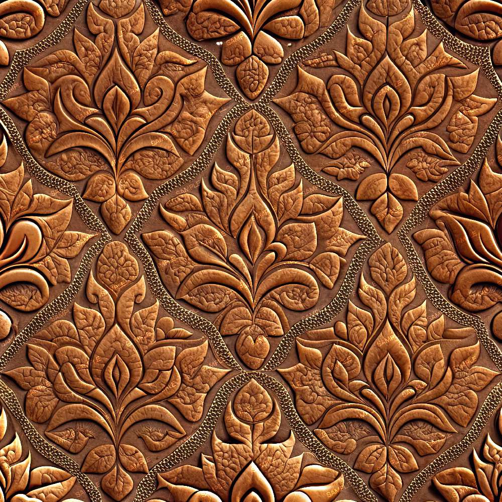 Tooled Leather Damask 42 – Pattern Crew