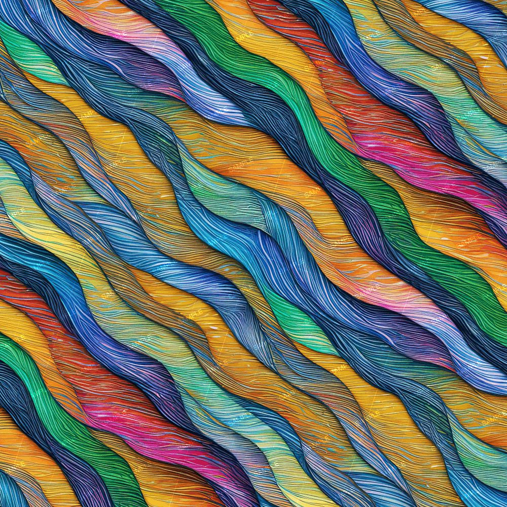 Colored Pencil Waves 42 – Pattern Crew