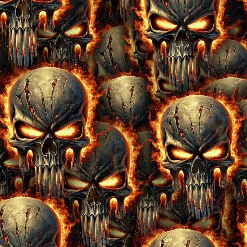 Flaming Punisher Skull 23 – Pattern Crew