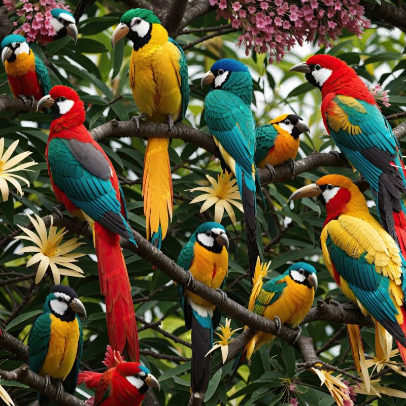 Tropical Birds 48 – Pattern Crew