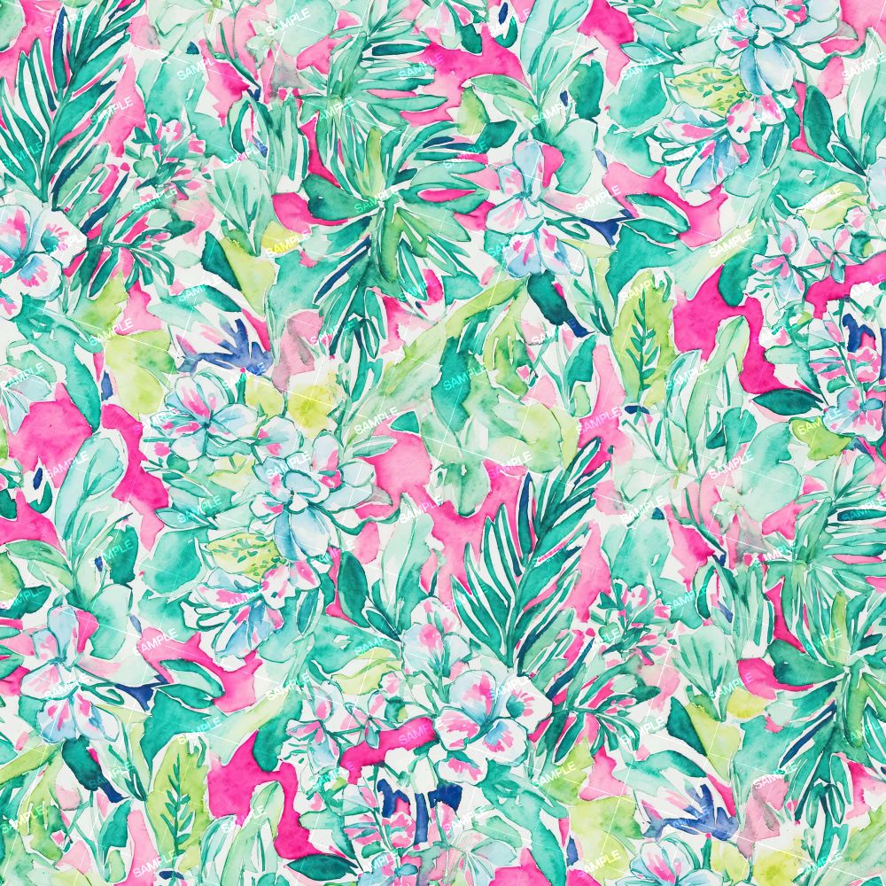 Preppy Flower Watercolor 44 – Pattern Crew