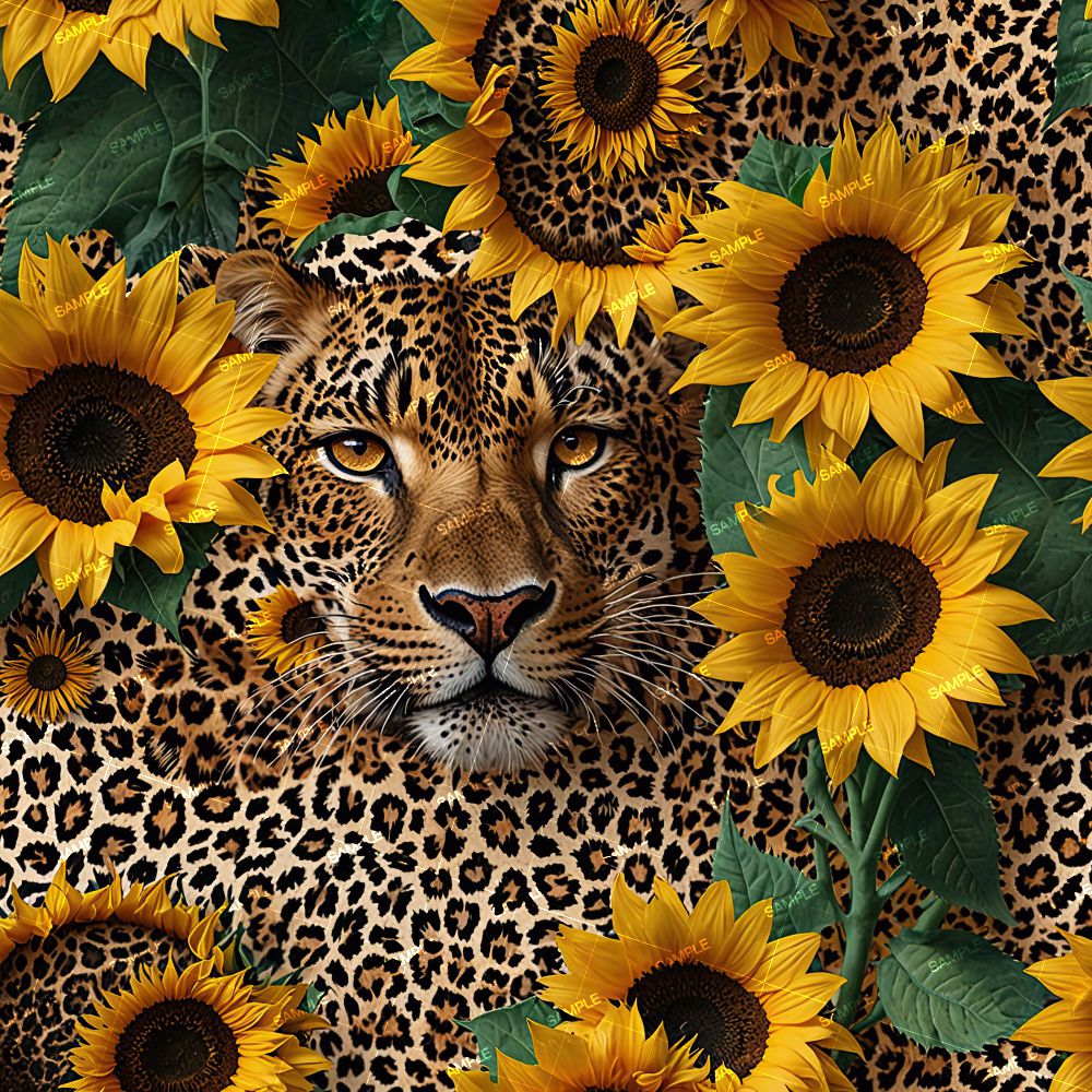 Leopard in the Sunflower Patch – Pattern Crew