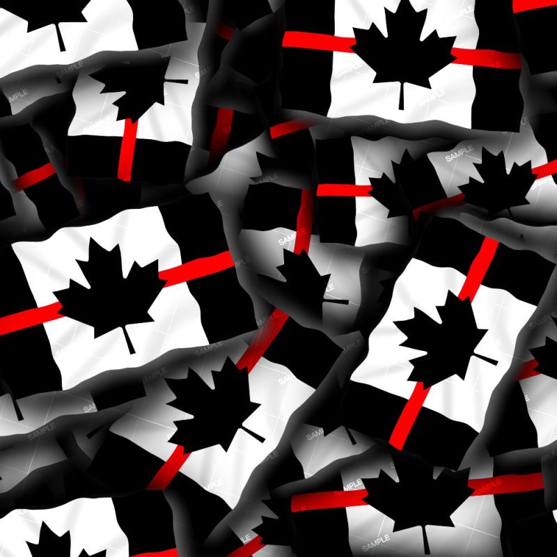 Canadian Thin Red Line Flag – Pattern Crew