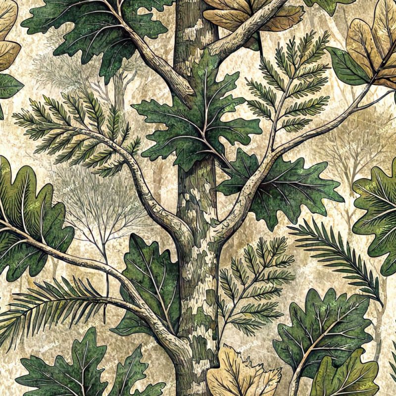 Illustrated Tree Camouflage 55 – Pattern Crew