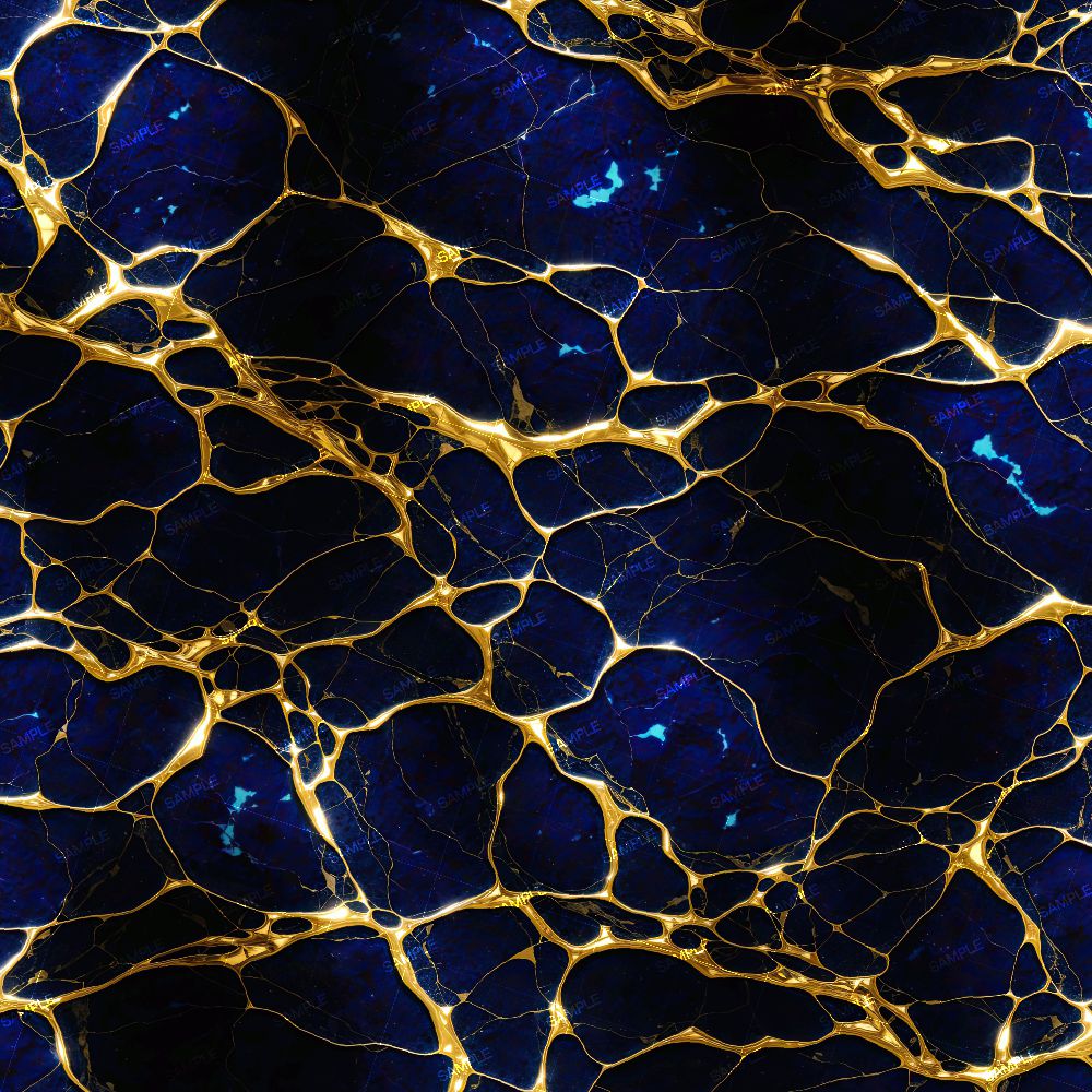 Azure Marble with Gold Veins 42 – Pattern Crew