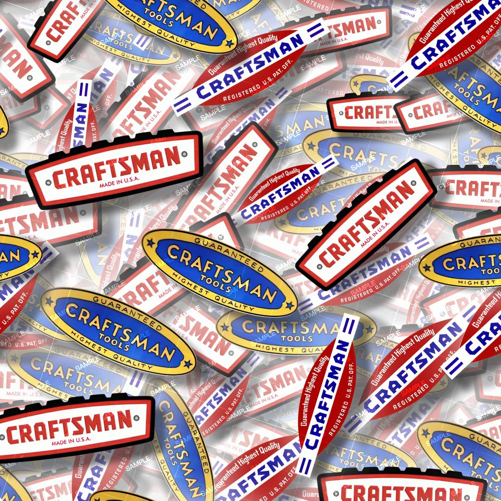 Vintage Craftsman Logos White – Pattern Crew