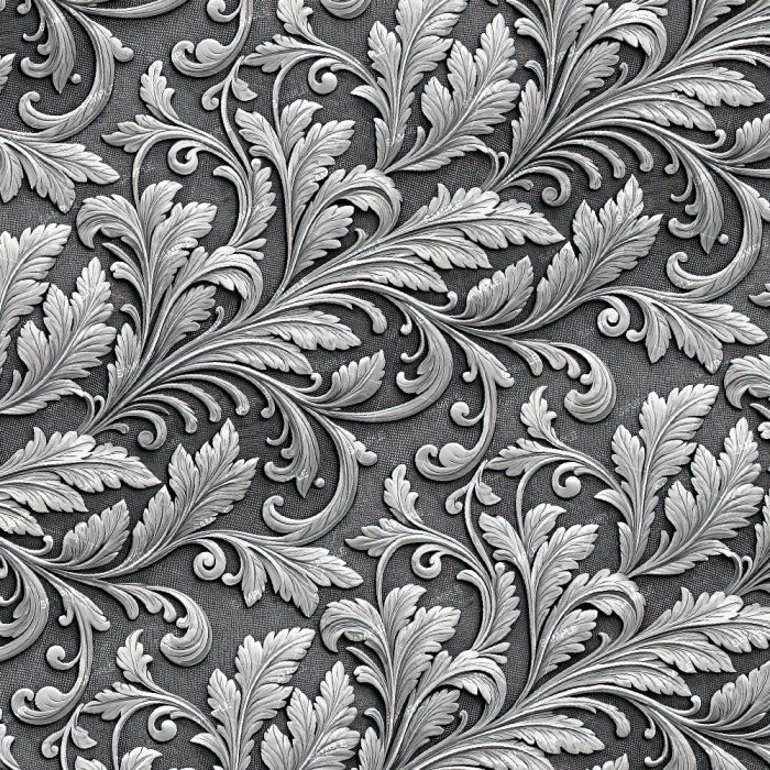 Engraved Silver Acanthus Scrollwork – Pattern Crew