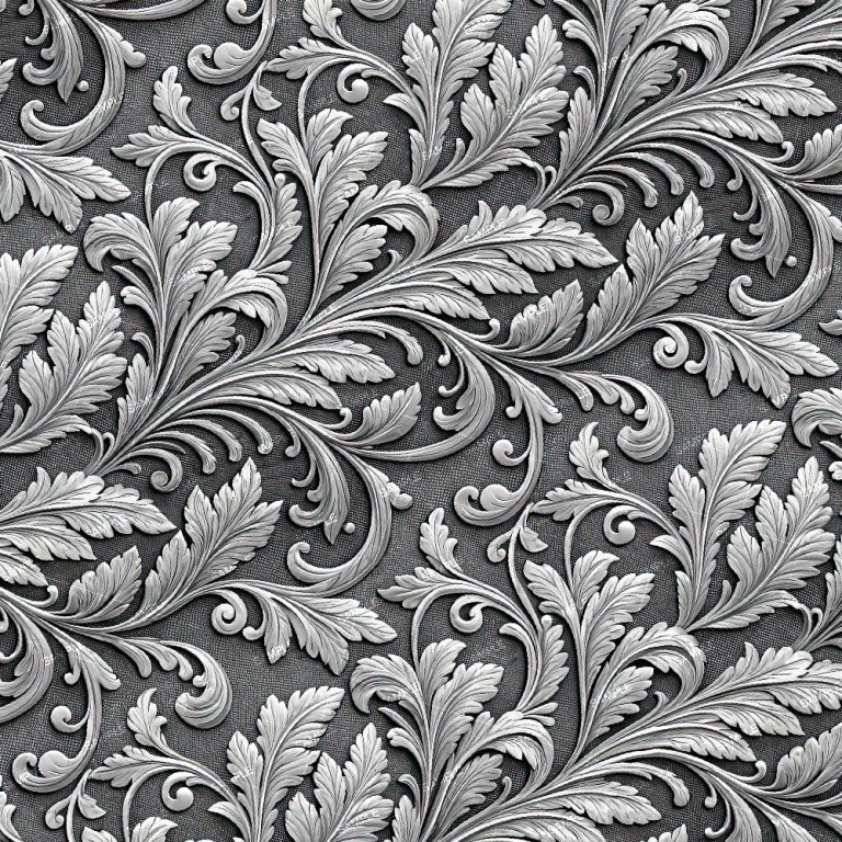 Engraved Silver Acanthus Scrollwork – Pattern Crew