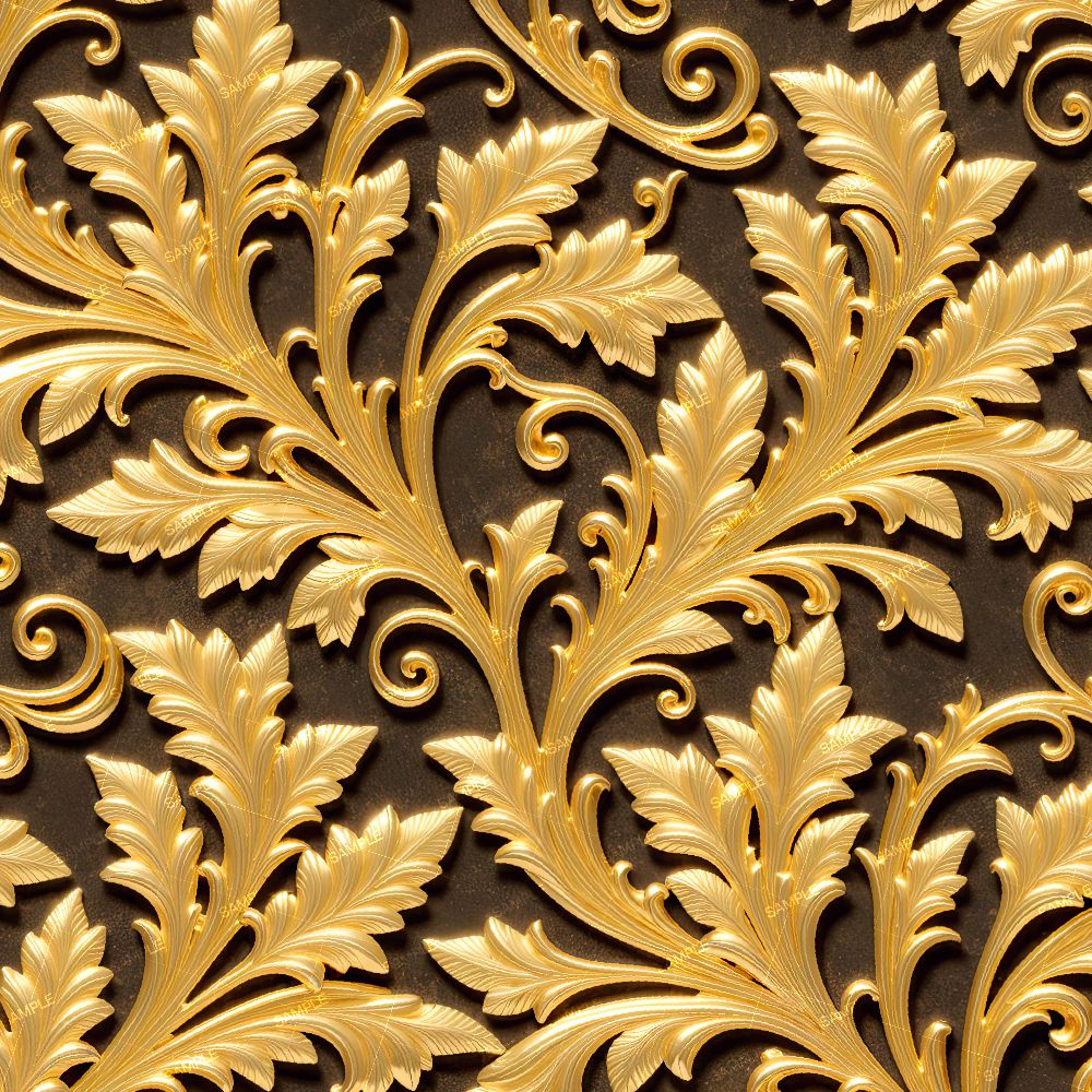 Gold Plated Acanthus Scrollwork 42 – Pattern Crew