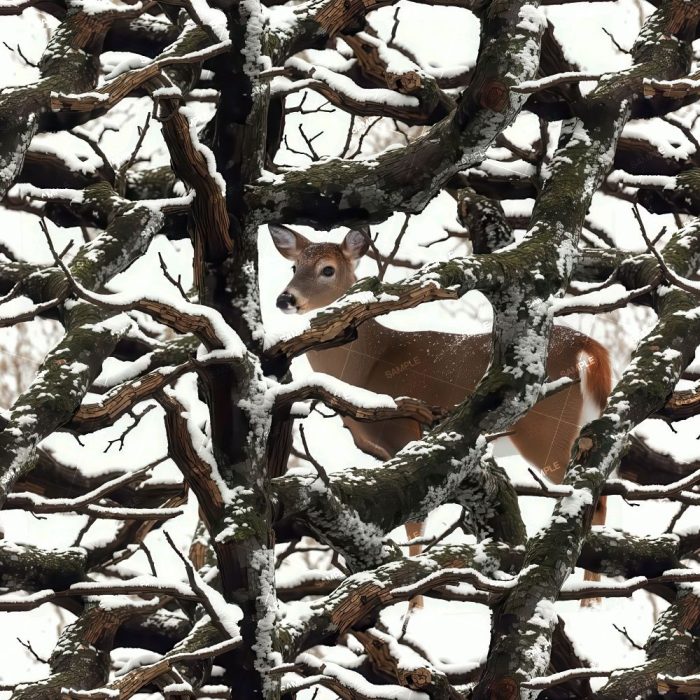 Winter Camouflage Whitetail Deer – Pattern Crew