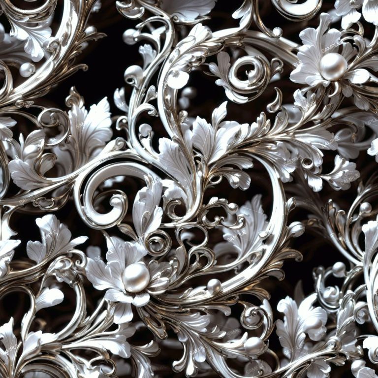 Porcelin and Silver Scrollwork – Pattern Crew