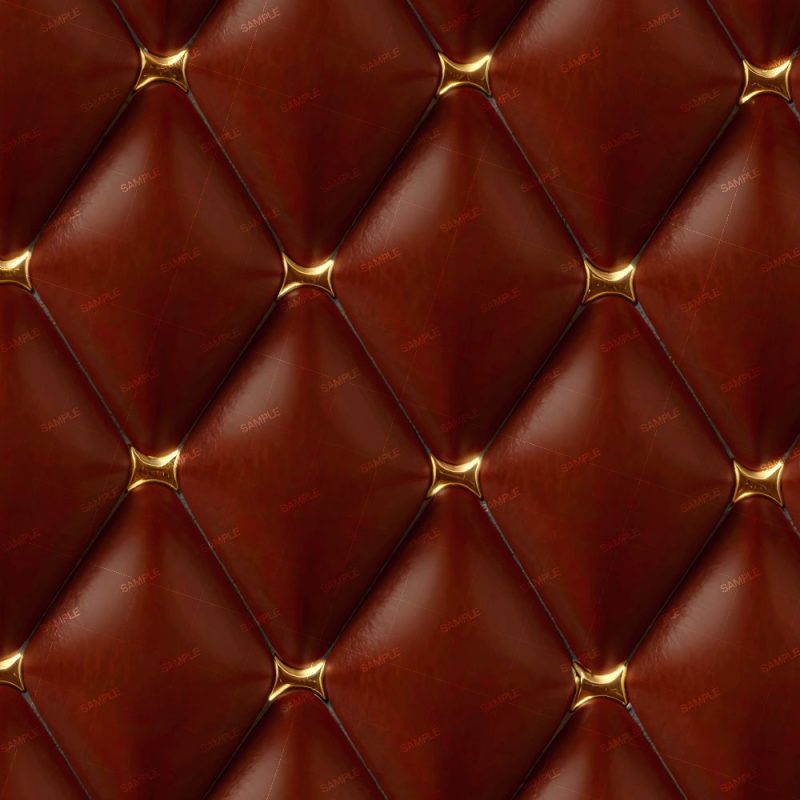 Red Tufted Leather with Gold Buttons – Pattern Crew