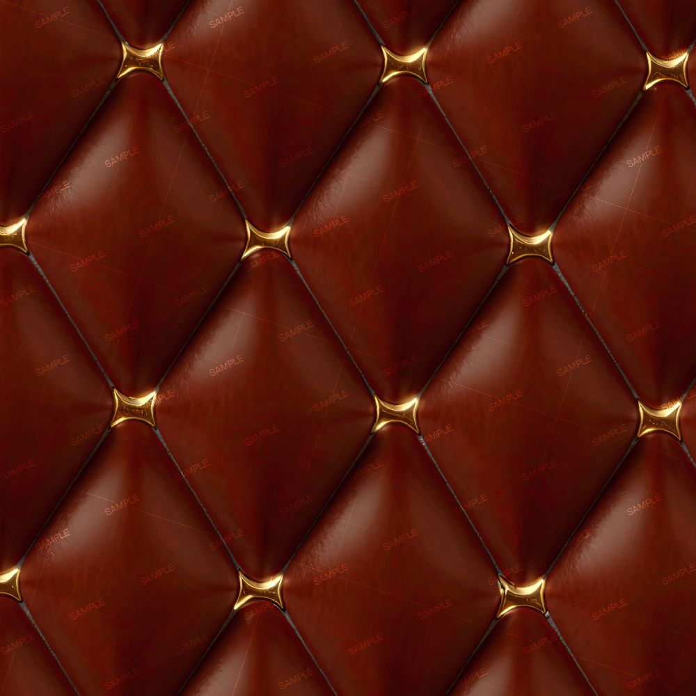 Red Tufted Leather with Gold Buttons – Pattern Crew