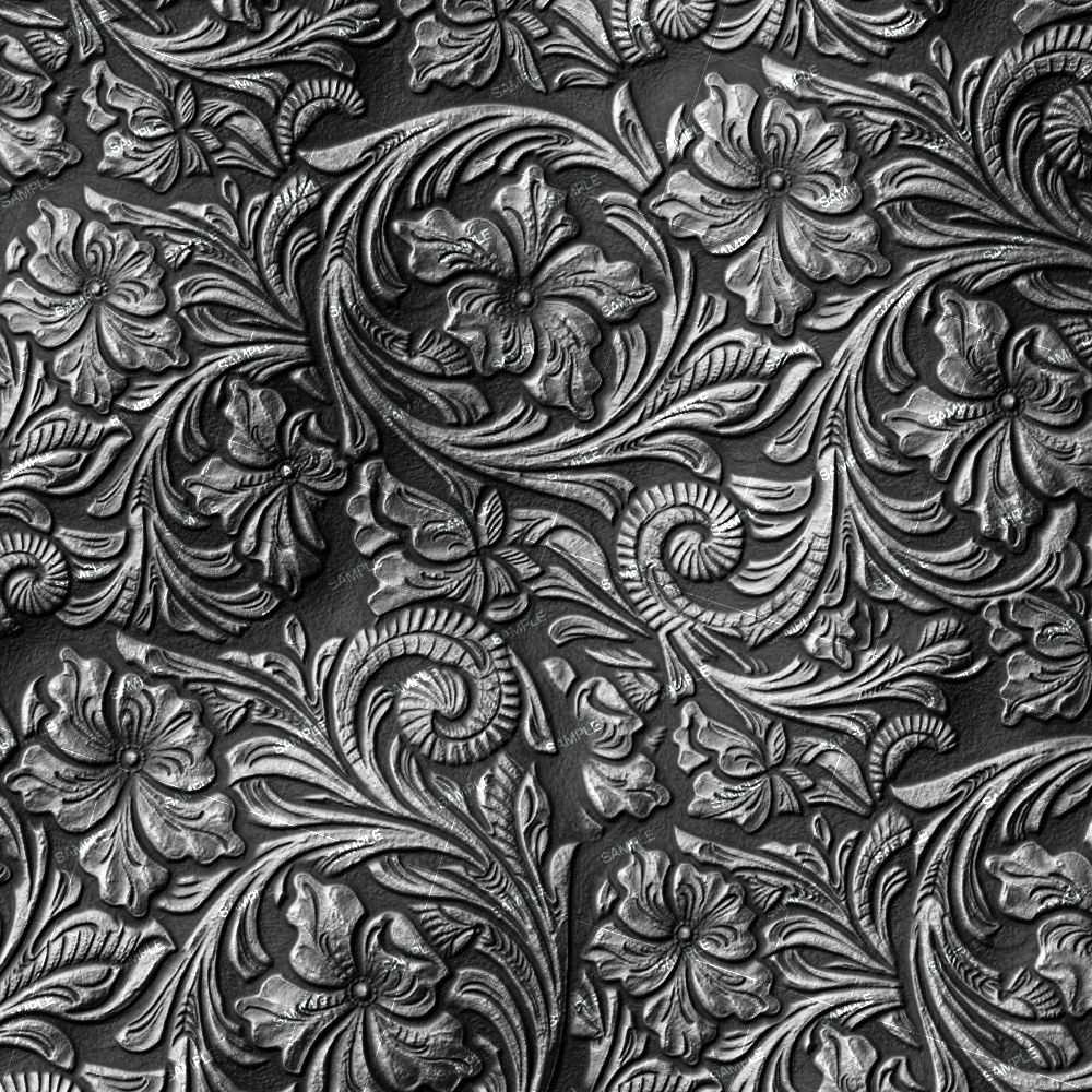 Grayscale Embossed Leather – Pattern Crew